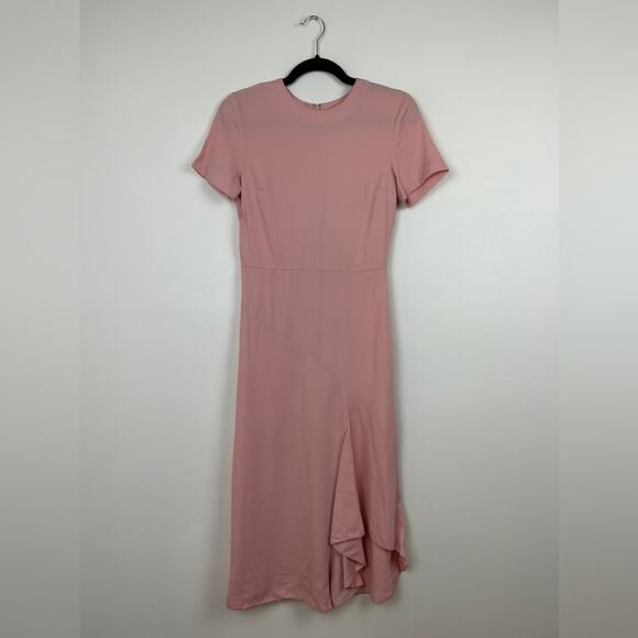 COS | Dresses | Cos Pink Midi Dress | Poshmark